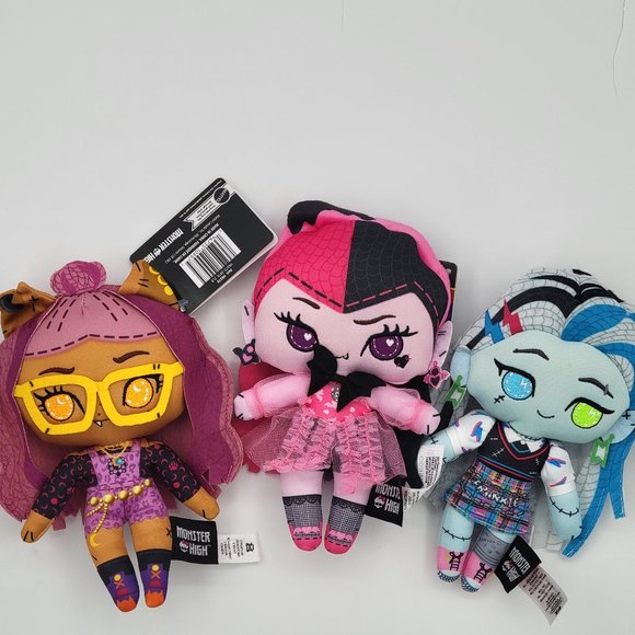 Mattel | Toys | Monster High Stitchlings Draculaura Frankie Clawdeen 7 Talking Plush Set Of 3 ...